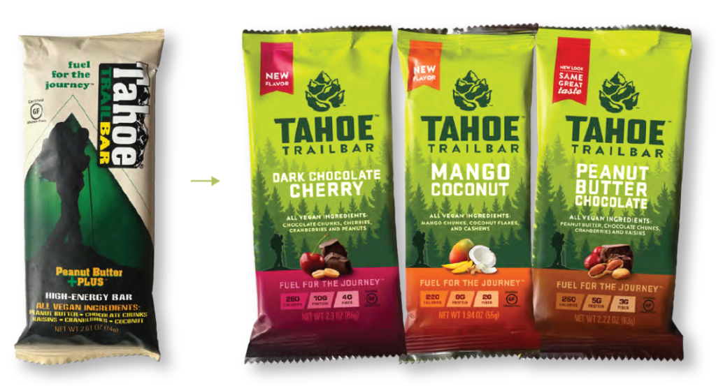 who designed packaging for Tahoe Trail Bar | branded packaging design firms